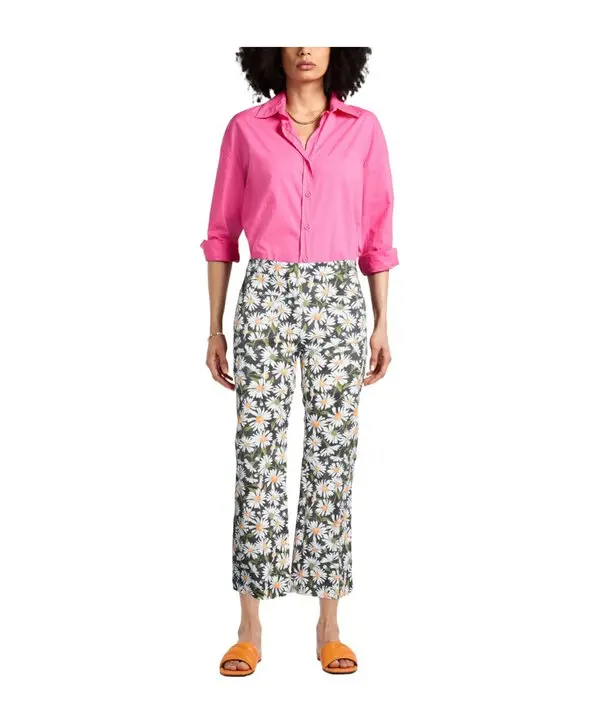 Max Mara Floral Print Bootcut Trousers