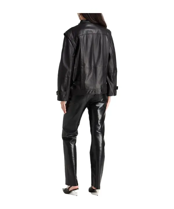 MAXCO. Max&co. Leather Biker Jacket