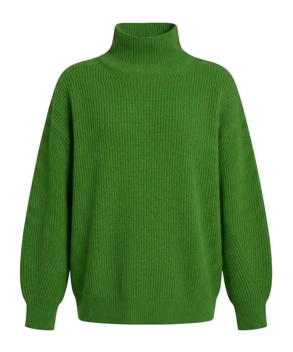 Sportmax Thickened Turtleneck Knit Sweater - Green