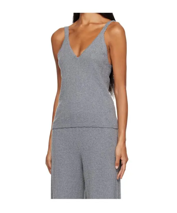 LISA YANG V-neck Knit Tank Top