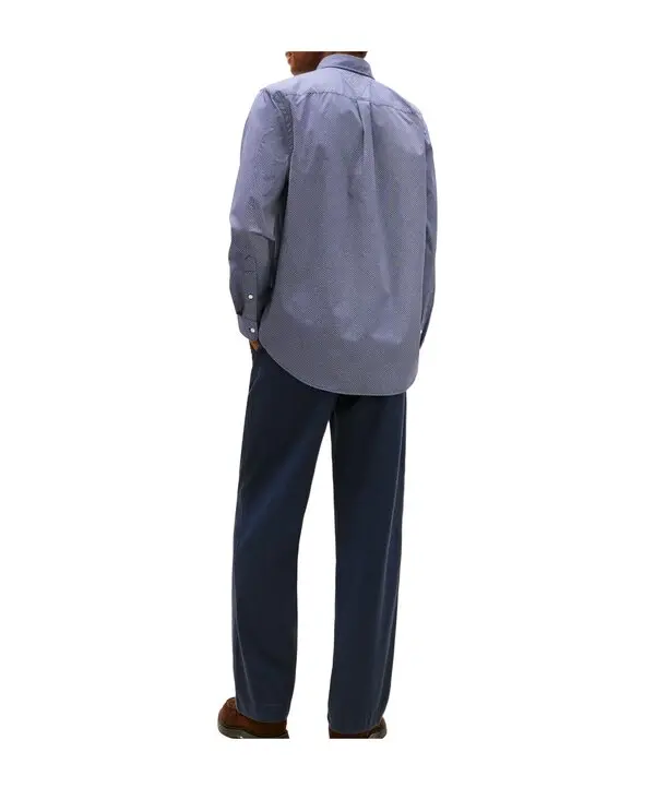 Tommy Hilfiger Dustyblue Fine Dot Longsleeve Shirt