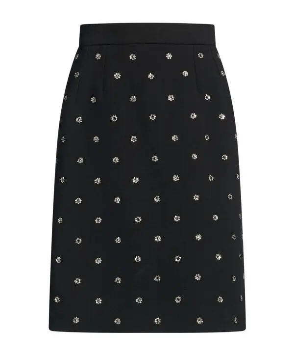 Dolce & Gabbana Embellished Mini Skirt - Black