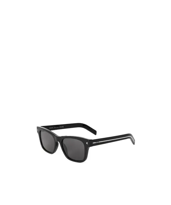 Prada Acetate Square Sunglasses - Black