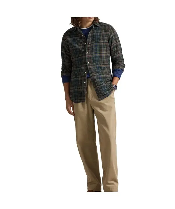Polo Ralph Lauren Vintage Greentoned Plaid Longsleeve Shirt