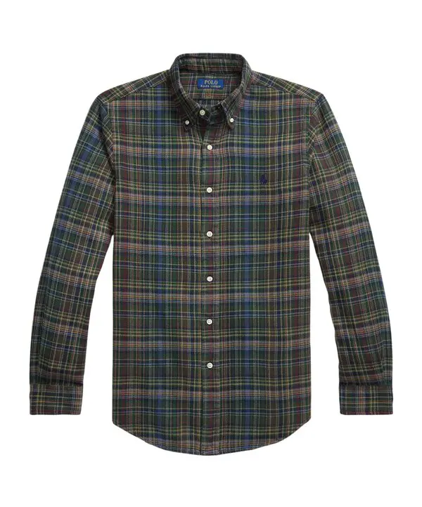 Polo Ralph Lauren Vintage Greentoned Plaid Longsleeve Shirt