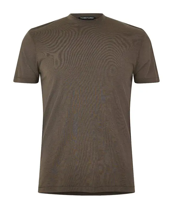 TOM FORD Minimal Shortsleeve Tshirt - Brown