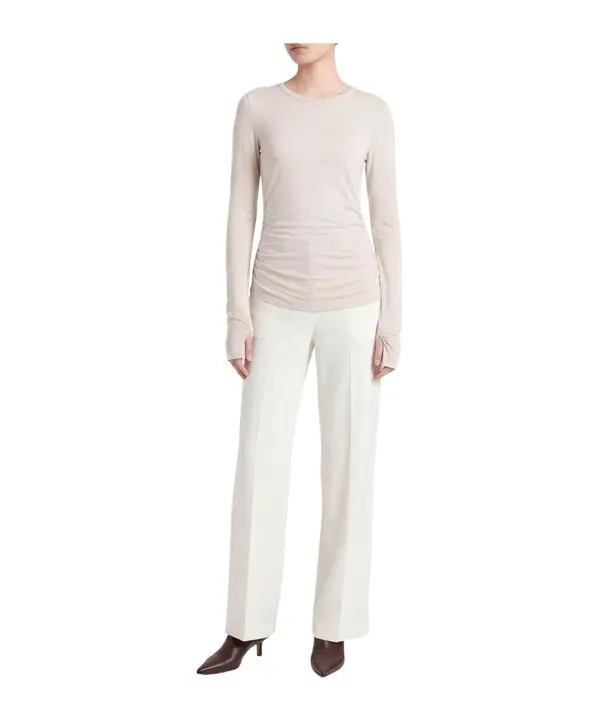MAXCO. Solid-color Long-sleeve T-shirt