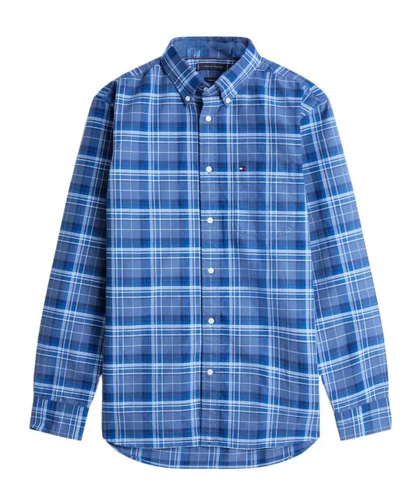 Tommy Hilfiger Bluetoned Plaid Longsleeve Shirt
