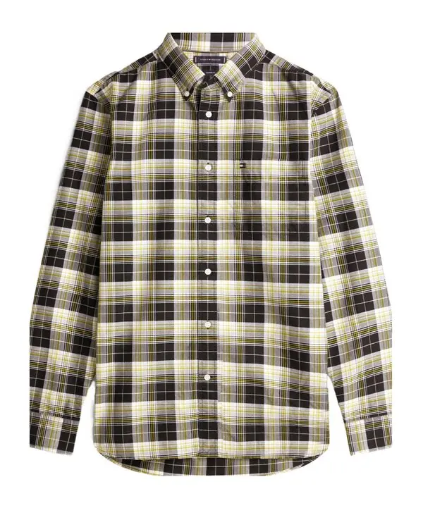 Tommy Hilfiger Khakiblack Plaid Longsleeve Shirt