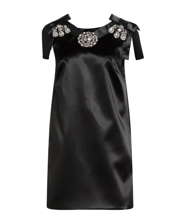 Dolce & Gabbana Satin Embellished Mini Dress