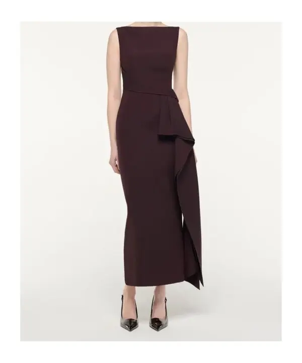 Roland Mouret Sleeveless Column Midi Dress
