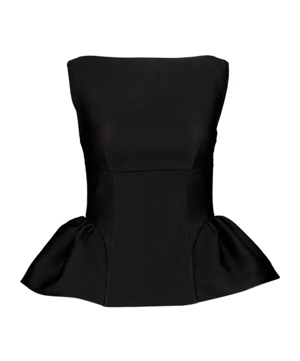 Roland Mouret Zip-up Peplum Top
