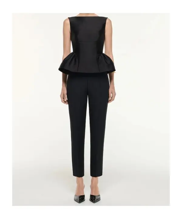 Roland Mouret Zip-up Peplum Top