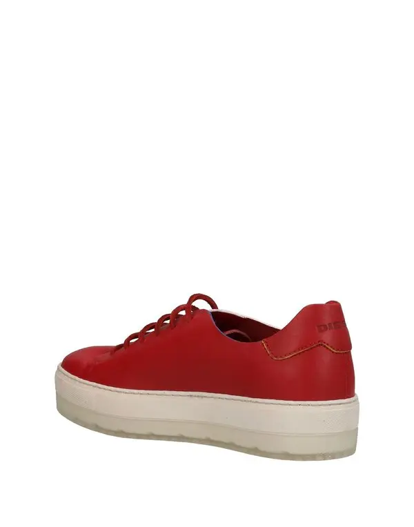 DIESEL® Leather Lace-up Round Toe Sneakers