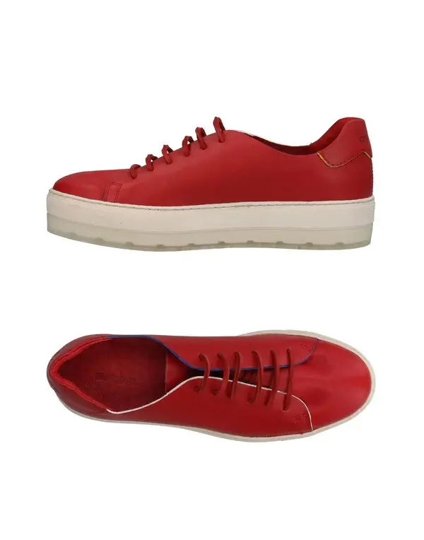 DIESEL® Leather Lace-up Round Toe Sneakers