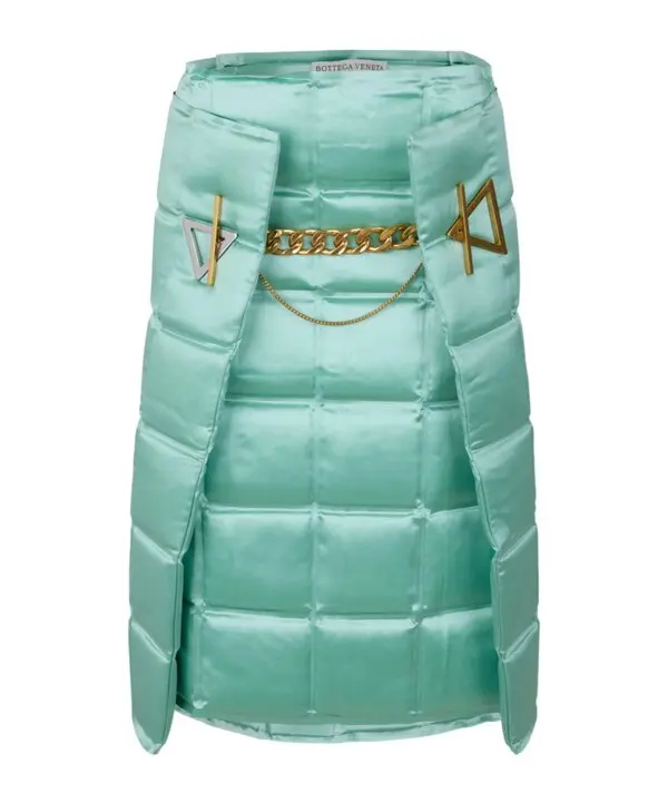 Bottega Veneta Quilted Midi Skirt - No