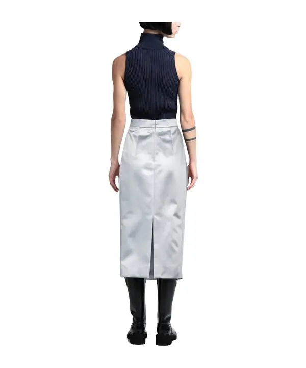 MAISON MARGIELA Pleated Satin Skirt