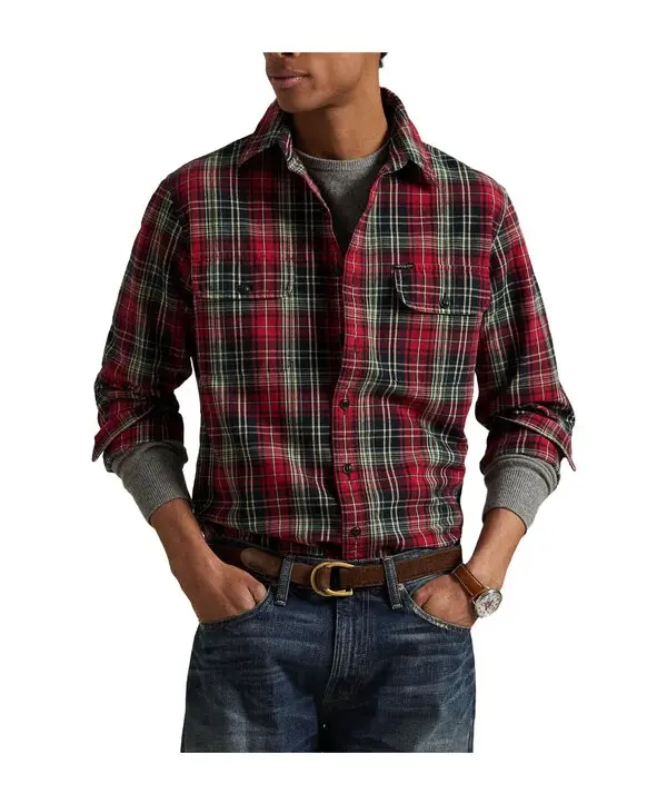 Polo Ralph Lauren Long-sleeve Flannel Patterned Shirt