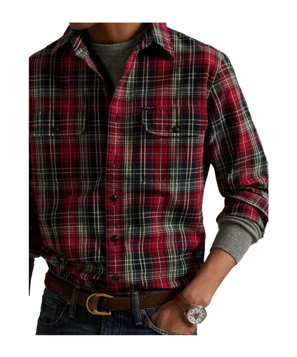 Polo Ralph Lauren Long-sleeve Flannel Patterned Shirt