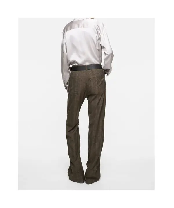 Acne Studios Tailored Wool Check Trousers