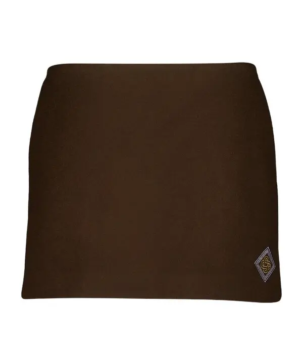 Casablanca Embroidered Patch Mini Skirt