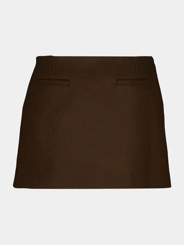 Casablanca Embroidered Patch Mini Skirt