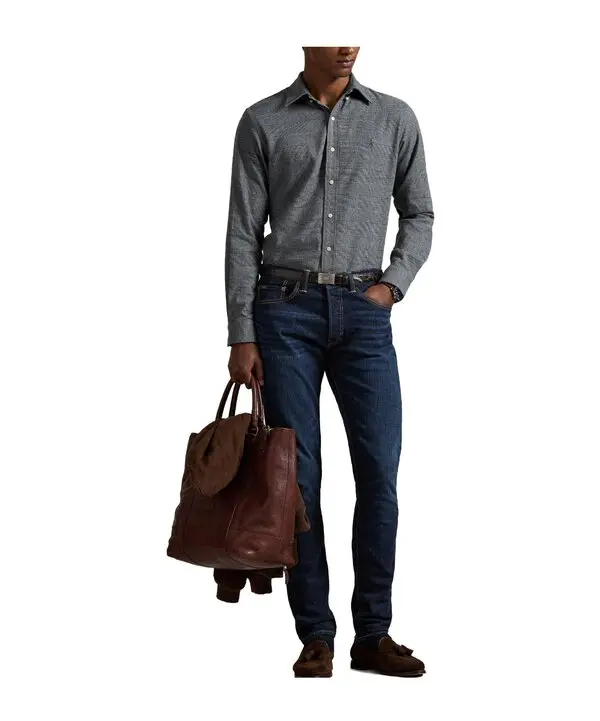 Polo Ralph Lauren Darkgrey Fineplaid Longsleeve Shirt