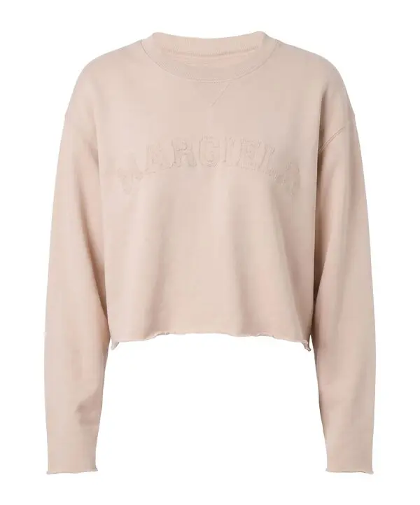 MAISON MARGIELA Embroidered Logo French Terry Sweatshirt