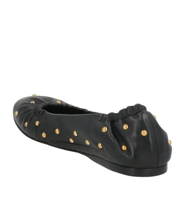 Chloé Leather Studded Ballet Flats