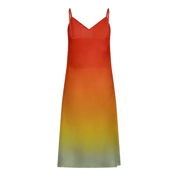 Casablanca Ombré Slip Midi Dress
