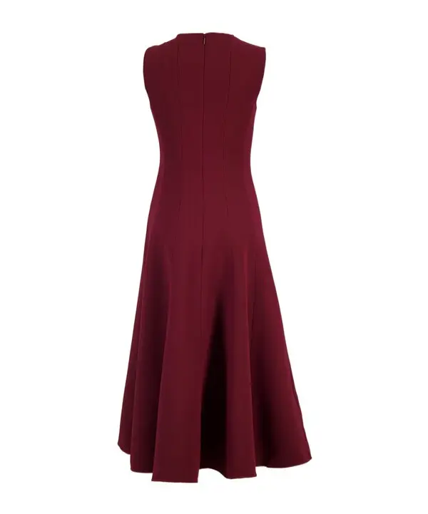 Roland Mouret Asymmetrical Twist Midi Dress