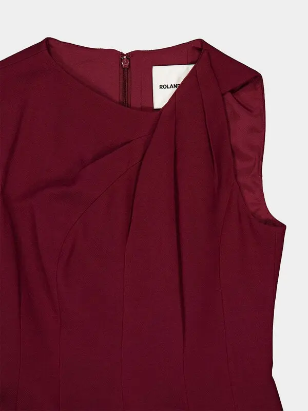 Roland Mouret Asymmetrical Twist Midi Dress