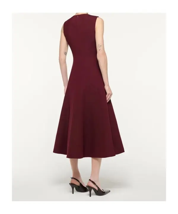 Roland Mouret Asymmetrical Twist Midi Dress