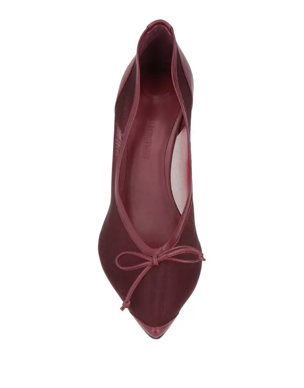 Jacquemus Pointed Toe Stilettos With Bow Detailing