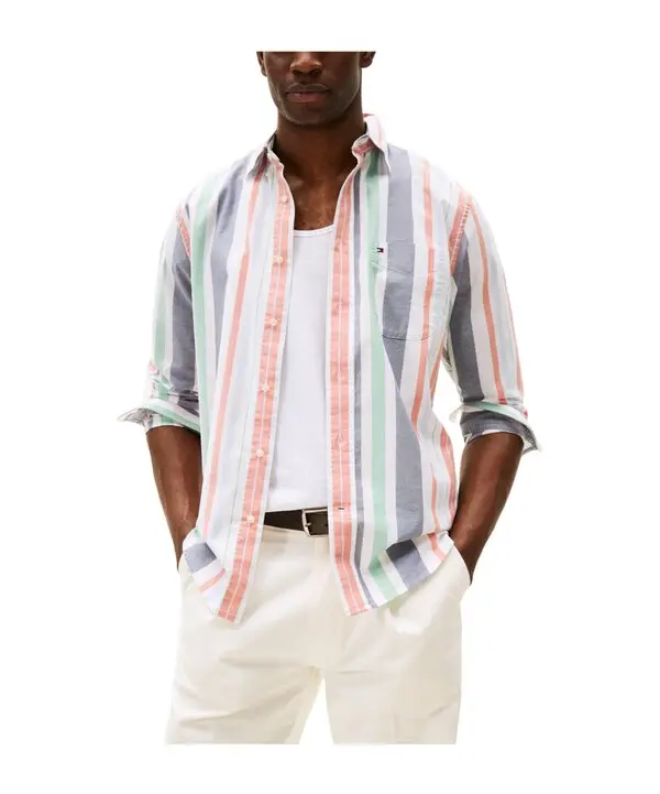 Tommy Hilfiger Stripe Long-sleeve Patterned Shirt - No