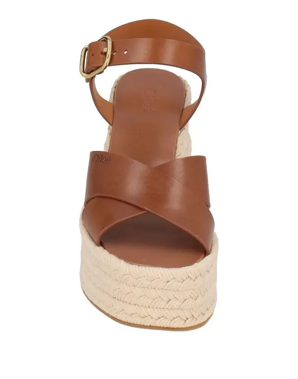 Chloé Espadrille Platform Wedge Sandals