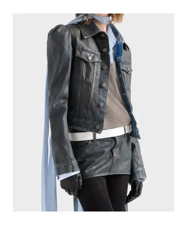 7 For All Mankind Short Cargo Denim Jacket