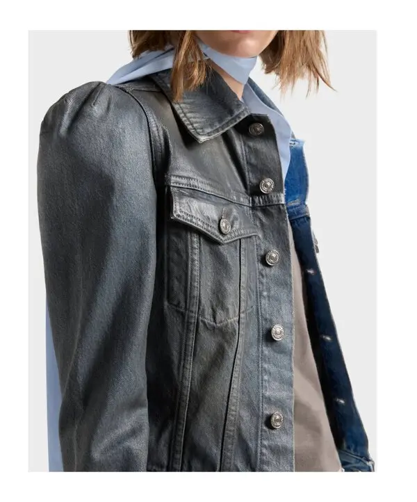 7 For All Mankind Short Cargo Denim Jacket