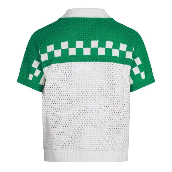 Casablanca Knit Shortsleeve Polo Shirt