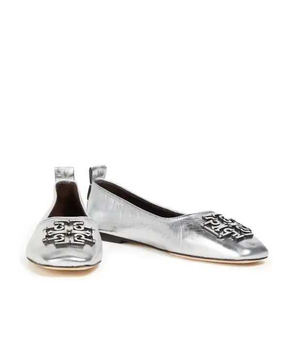 Tory Burch Metallic Leather Ballet Flats