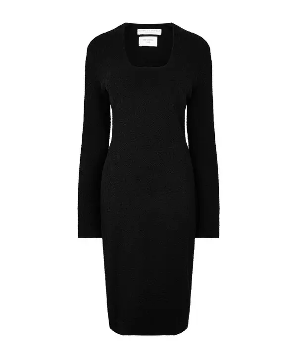 Bottega Veneta Simple Knitted Skirt - Black