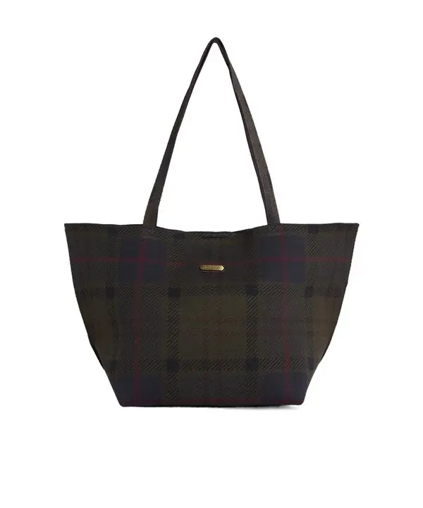 Barbour Plaid Large Tote Bag