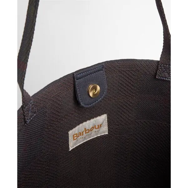 Barbour Plaid Large Tote Bag