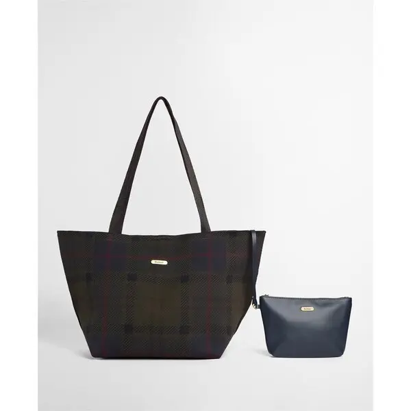 Barbour Plaid Large Tote Bag