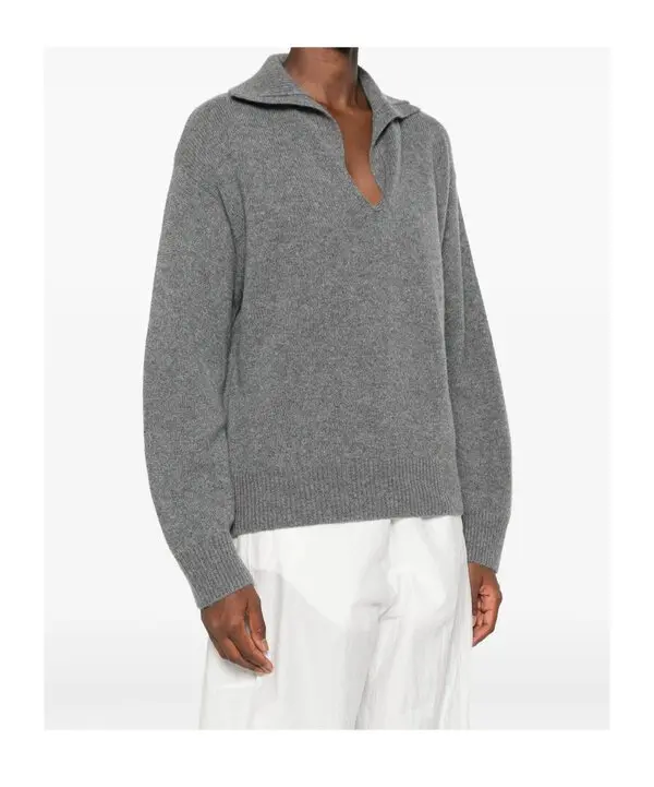 Barena Venezia V-neck Knit Sweater With Drop Shoulder