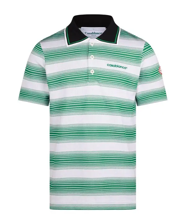 Casablanca Casual Shortsleeve Polo Shirt - White