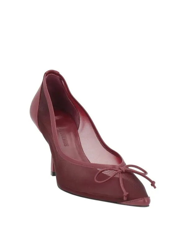 Jacquemus Pointed Toe Stilettos With Bow Detailing