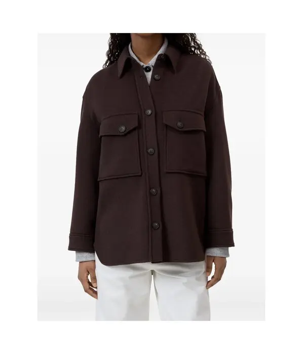 Closed Wool-blend Shirt-style Casual Jacket