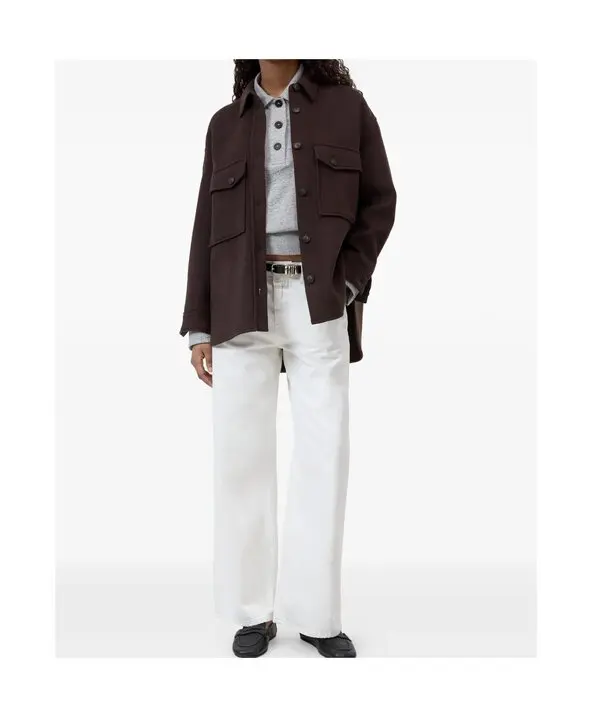 Closed Wool-blend Shirt-style Casual Jacket