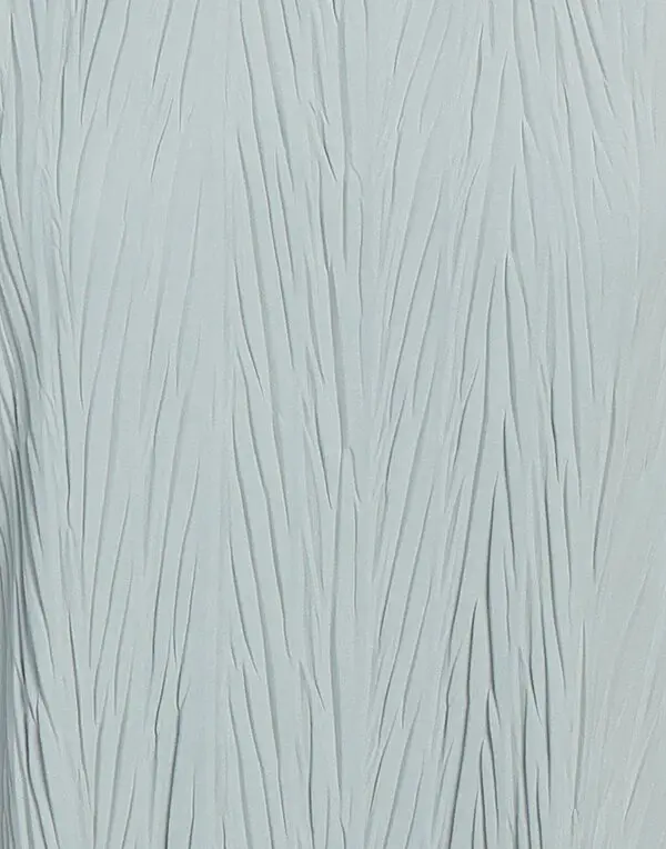 Max Mara Sleeveless Crewneck Crinkled Crepe Top